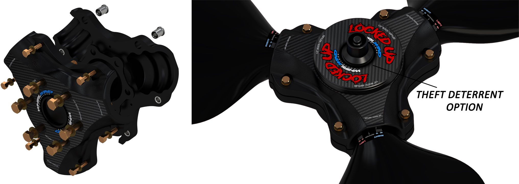 Whirlwind Propellers - Composite Adjustable Airboat Propellers